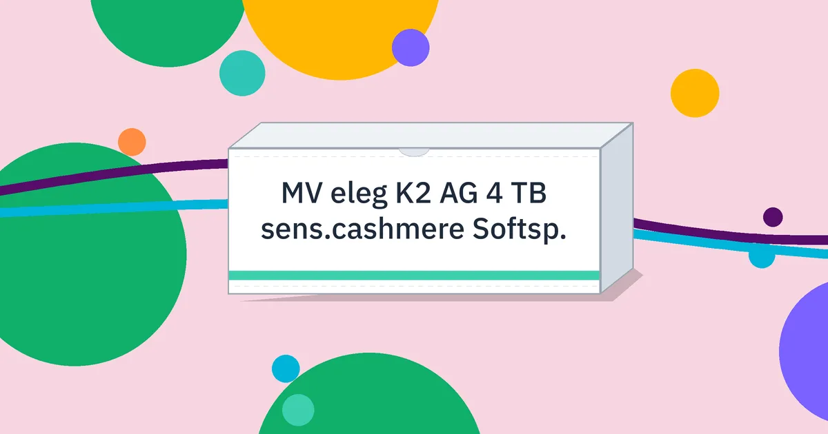 Symbolbild: Packung mit der Aufschrift MV eleg K2 AG 4 TB sens.cashmere Softsp. (PZN 14678728) – Verfügbarkeit und Bezug in Apotheken in Frankfurt am Main