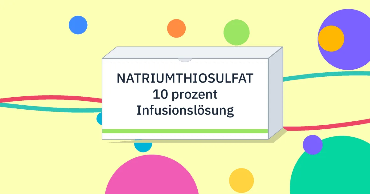 Symbolbild: Packung mit der Aufschrift NATRIUMTHIOSULFAT 10 prozent Infusionslösung (PZN 10134339) – Verfügbarkeit und Bezug in Apotheken in Frankfurt am Main
