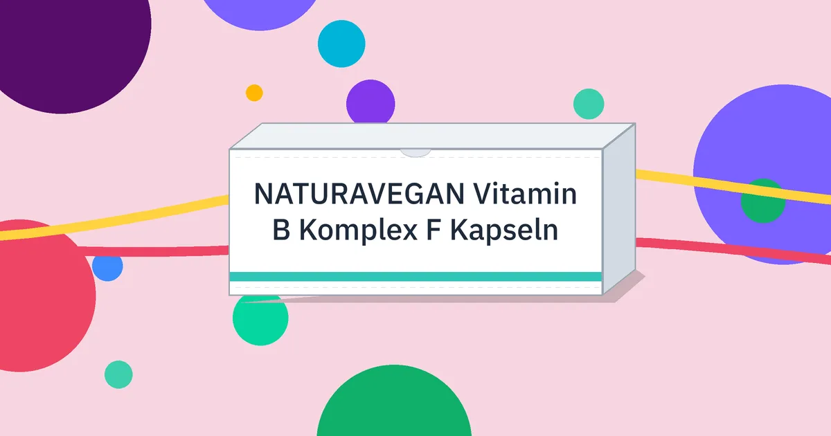 Symbolbild: Packung mit der Aufschrift NATURAVEGAN Vitamin B Komplex F Kapseln (PZN 11017021) – Verfügbarkeit und Bezug in Apotheken in Frankfurt am Main
