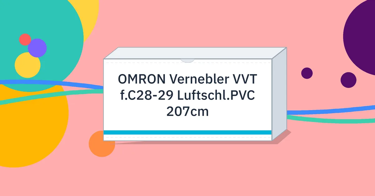 Symbolbild: Packung mit der Aufschrift OMRON Vernebler VVT f.C28-29 Luftschl.PVC 207cm (PZN 00695864) – Verfügbarkeit und Bezug in Apotheken in Frankfurt am Main