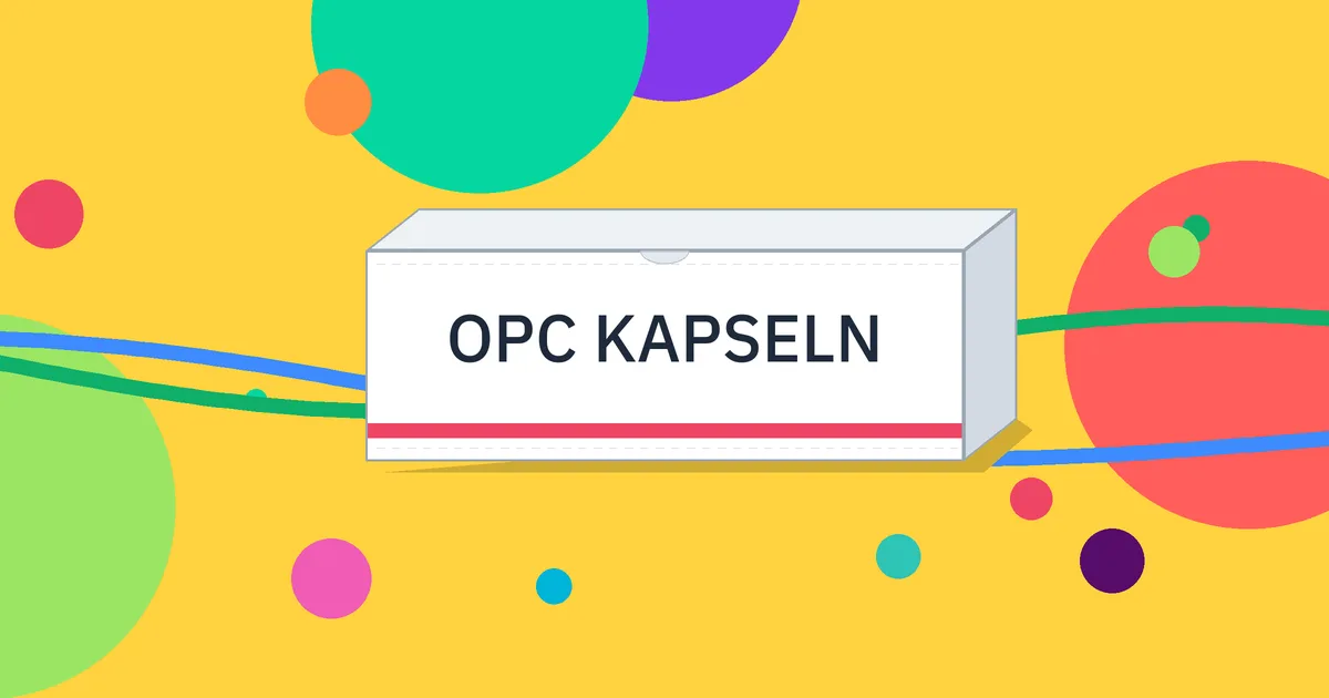 Symbolbild: Packung mit der Aufschrift OPC KAPSELN (PZN 07785547) – Verfügbarkeit und Bezug in Apotheken in Frankfurt am Main