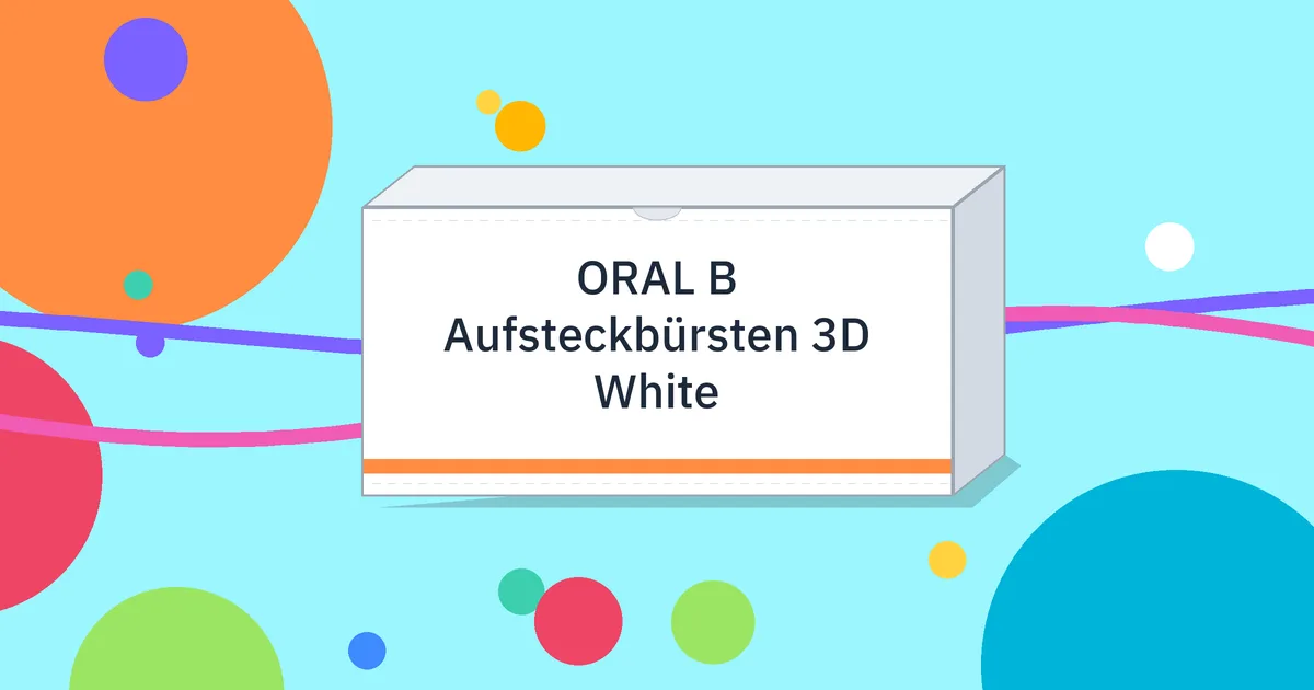 Symbolbild: Packung mit der Aufschrift ORAL B Aufsteckbürsten 3D White (PZN 11548617) – Verfügbarkeit und Bezug in Apotheken in Frankfurt am Main