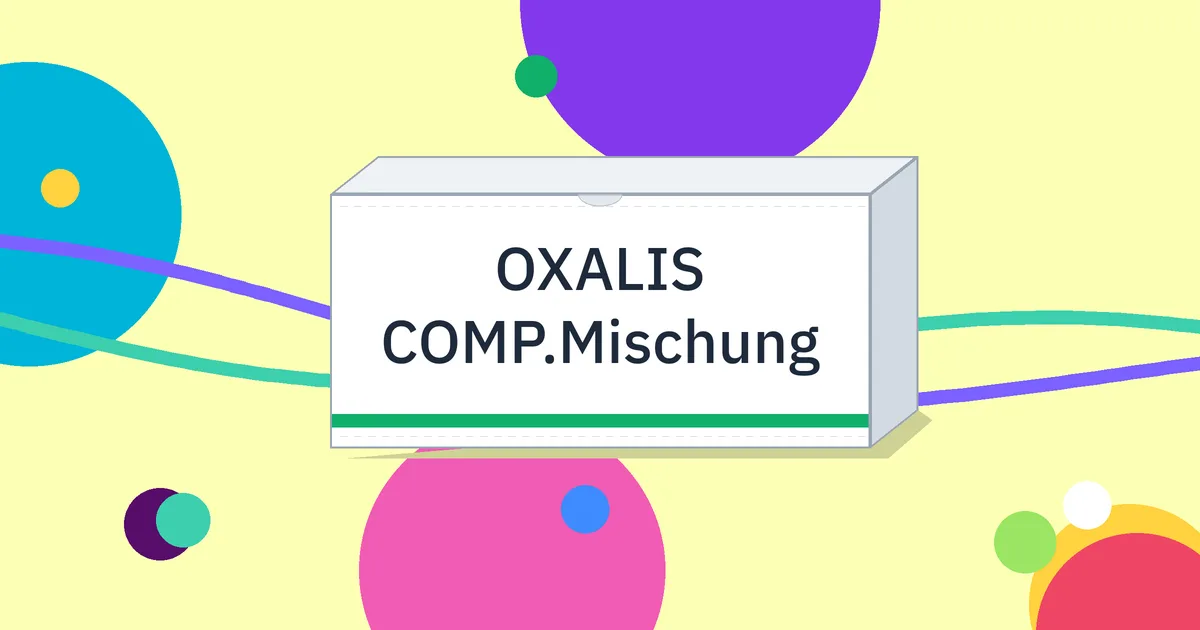 Symbolbild: Packung mit der Aufschrift OXALIS COMP.Mischung (PZN 01573034) – Verfügbarkeit und Bezug in Apotheken in Frankfurt am Main