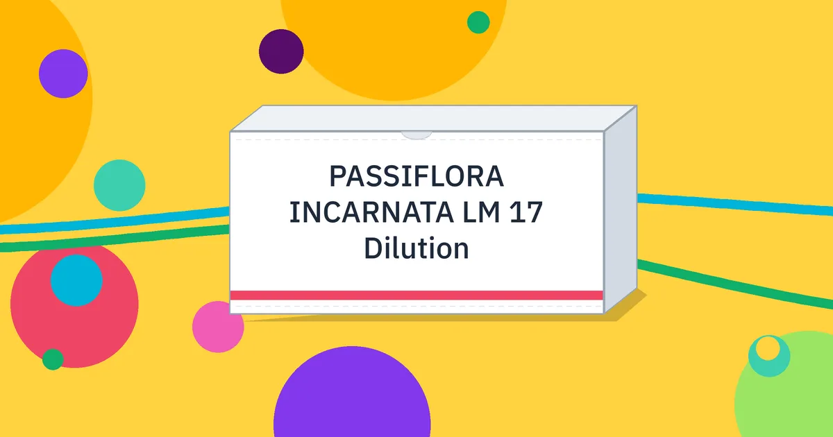 Symbolbild: Packung mit der Aufschrift PASSIFLORA INCARNATA LM 17 Dilution (PZN 12976858) – Verfügbarkeit und Bezug in Apotheken in Frankfurt am Main