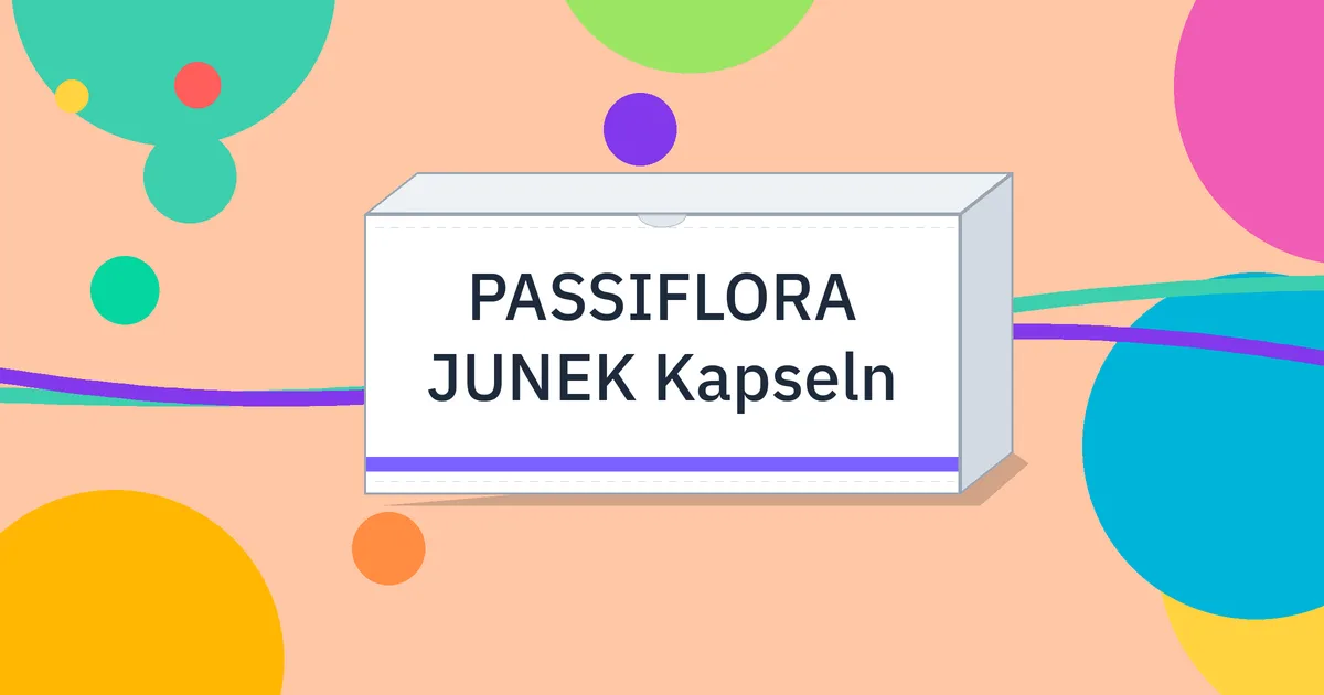 Symbolbild: Packung mit der Aufschrift PASSIFLORA JUNEK Kapseln (PZN 01091252) – Verfügbarkeit und Bezug in Apotheken in Frankfurt am Main