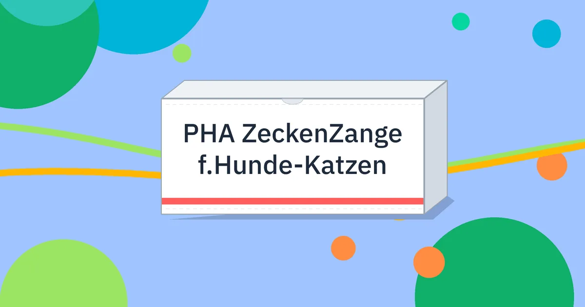 Symbolbild: Packung mit der Aufschrift PHA ZeckenZange f.Hunde-Katzen (PZN 08826337) – Verfügbarkeit und Bezug in Apotheken in Frankfurt am Main