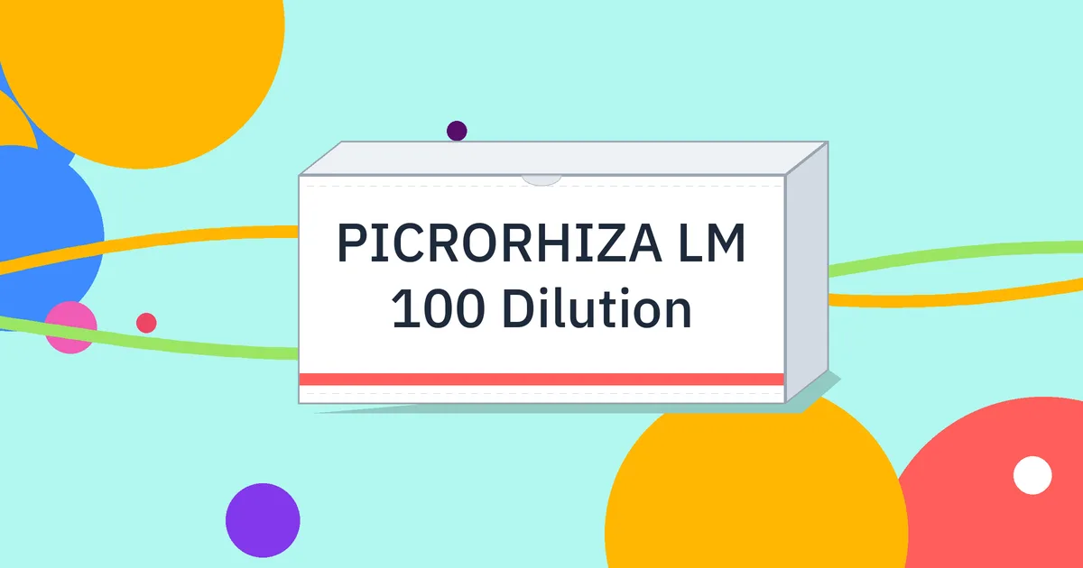 Symbolbild: Packung mit der Aufschrift PICRORHIZA LM 100 Dilution (PZN 13641864) – Verfügbarkeit und Bezug in Apotheken in Frankfurt am Main