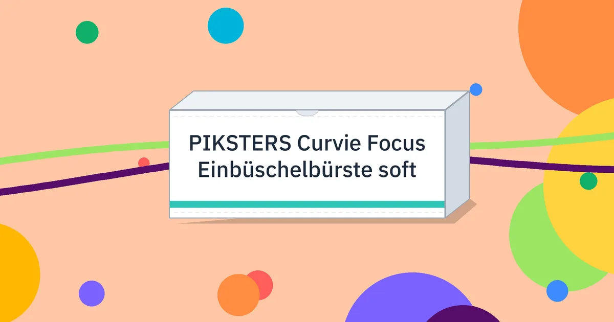 Symbolbild: Packung mit der Aufschrift PIKSTERS Curvie Focus Einbüschelbürste soft (PZN 19809543) – Verfügbarkeit und Bezug in Apotheken in Frankfurt am Main