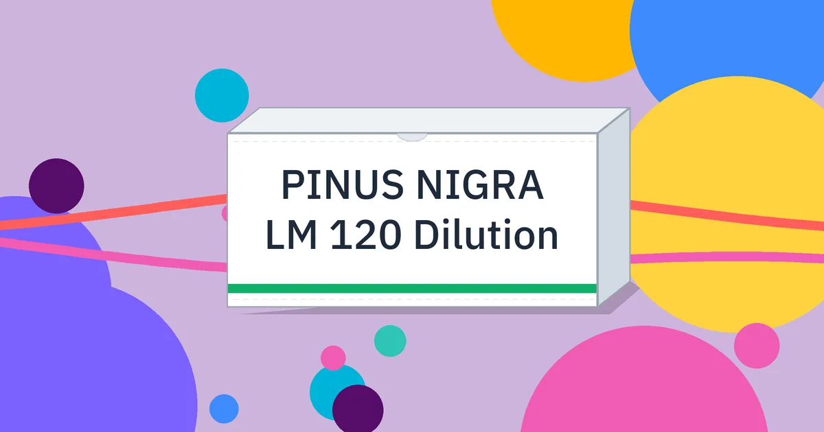 Symbolbild: Packung mit der Aufschrift PINUS NIGRA LM 120 Dilution (PZN 13642817) – Verfügbarkeit und Bezug in Apotheken in Frankfurt am Main