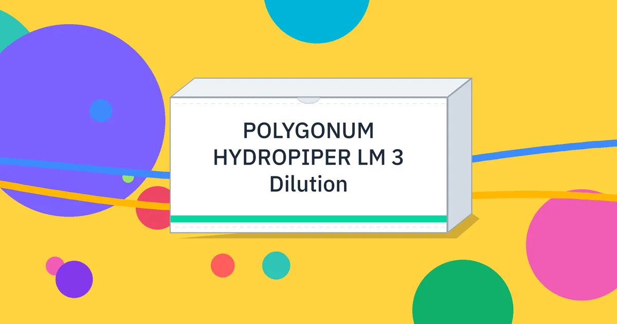Symbolbild: Packung mit der Aufschrift POLYGONUM HYDROPIPER LM 3 Dilution (PZN 13662300) – Verfügbarkeit und Bezug in Apotheken in Frankfurt am Main