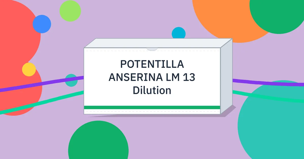 Symbolbild: Packung mit der Aufschrift POTENTILLA ANSERINA LM 13 Dilution (PZN 13665209) – Verfügbarkeit und Bezug in Apotheken in Frankfurt am Main