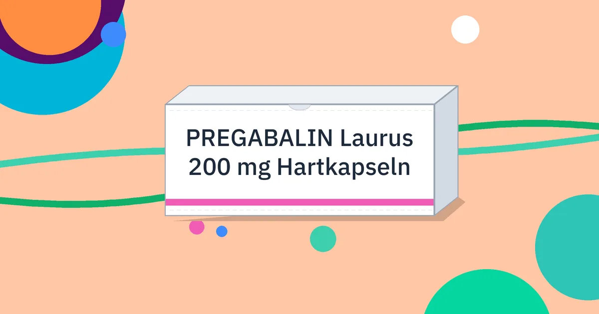 Symbolbild: Packung mit der Aufschrift PREGABALIN Laurus 200 mg Hartkapseln (PZN 16241094) – Verfügbarkeit und Bezug in Apotheken in Frankfurt am Main