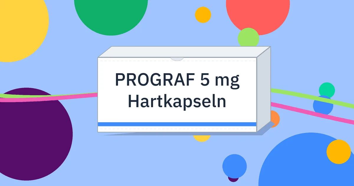 Symbolbild: Packung mit der Aufschrift PROGRAF 5 mg Hartkapseln (PZN 00832841) – Verfügbarkeit und Bezug in Apotheken in Frankfurt am Main