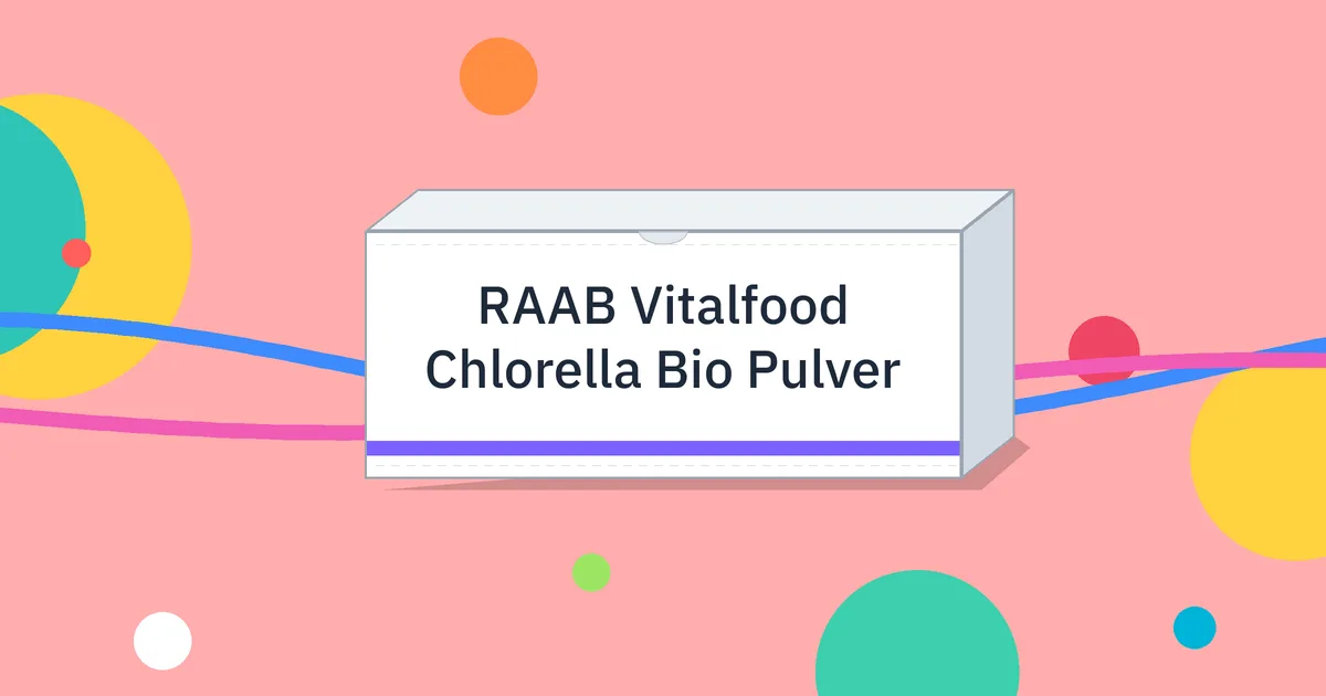 Symbolbild: Packung mit der Aufschrift RAAB Vitalfood Chlorella Bio Pulver (PZN 19304926) – Verfügbarkeit und Bezug in Apotheken in Frankfurt am Main