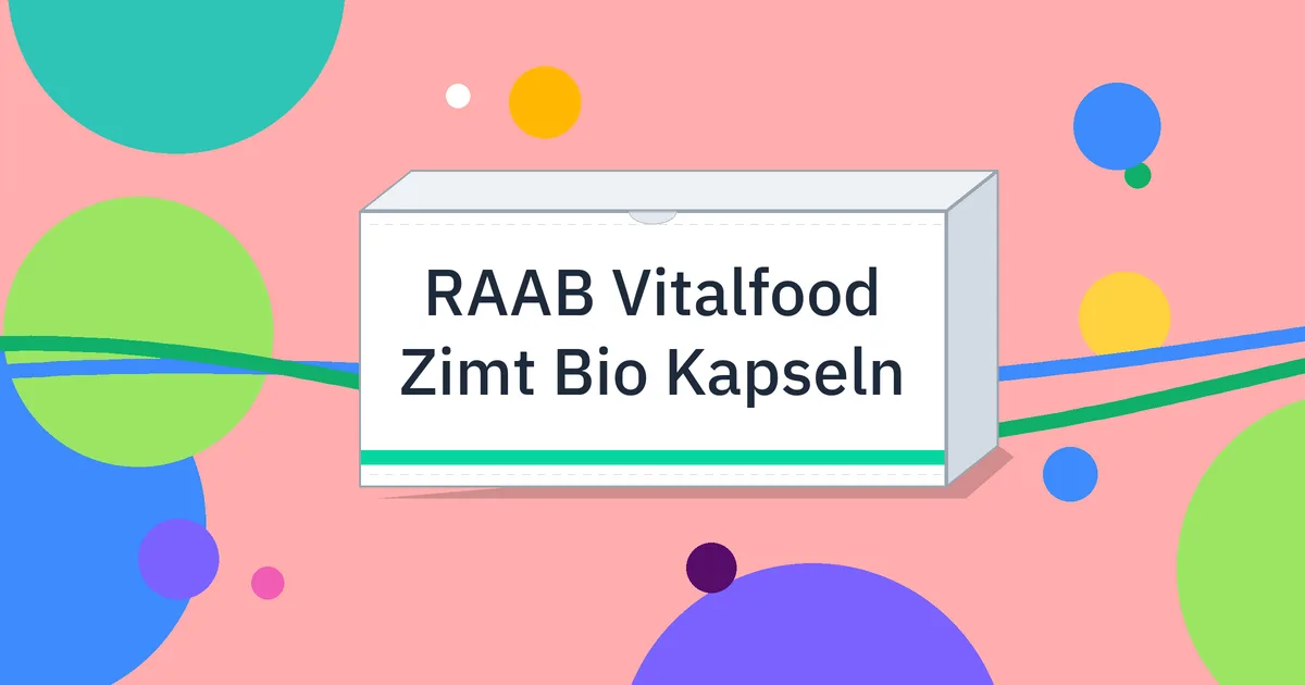 Symbolbild: Packung mit der Aufschrift RAAB Vitalfood Zimt Bio Kapseln (PZN 19305794) – Verfügbarkeit und Bezug in Apotheken in Frankfurt am Main