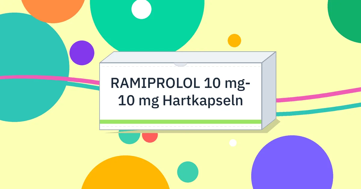 Symbolbild: Packung mit der Aufschrift RAMIPROLOL 10 mg-10 mg Hartkapseln (PZN 17992690) – Verfügbarkeit und Bezug in Apotheken in Frankfurt am Main