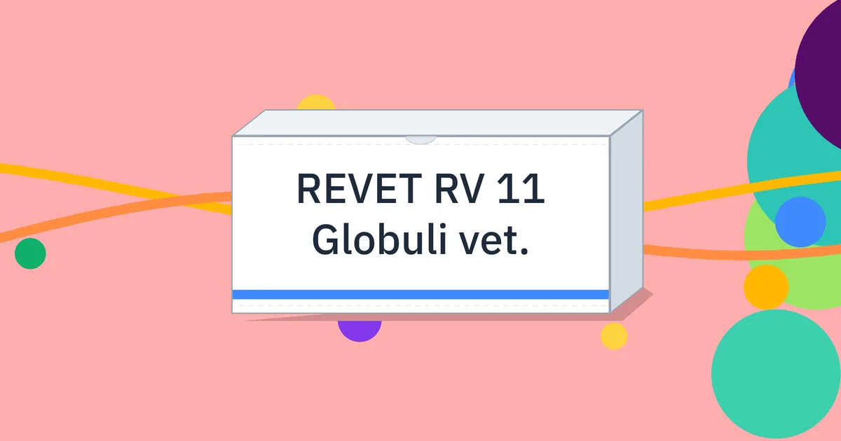 Symbolbild: Packung mit der Aufschrift REVET RV 11 Globuli vet. (PZN 08762442) – Verfügbarkeit und Bezug in Apotheken in Frankfurt am Main