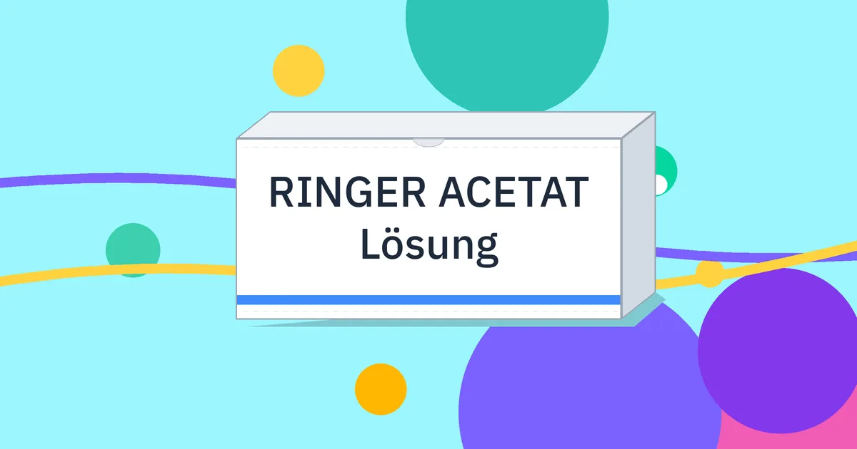 Symbolbild: Packung mit der Aufschrift RINGER ACETAT Lösung (PZN 07238503) – Verfügbarkeit und Bezug in Apotheken in Frankfurt am Main