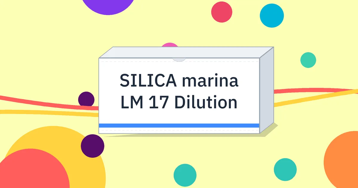 Symbolbild: Packung mit der Aufschrift SILICA marina LM 17 Dilution (PZN 13189795) – Verfügbarkeit und Bezug in Apotheken in Frankfurt am Main