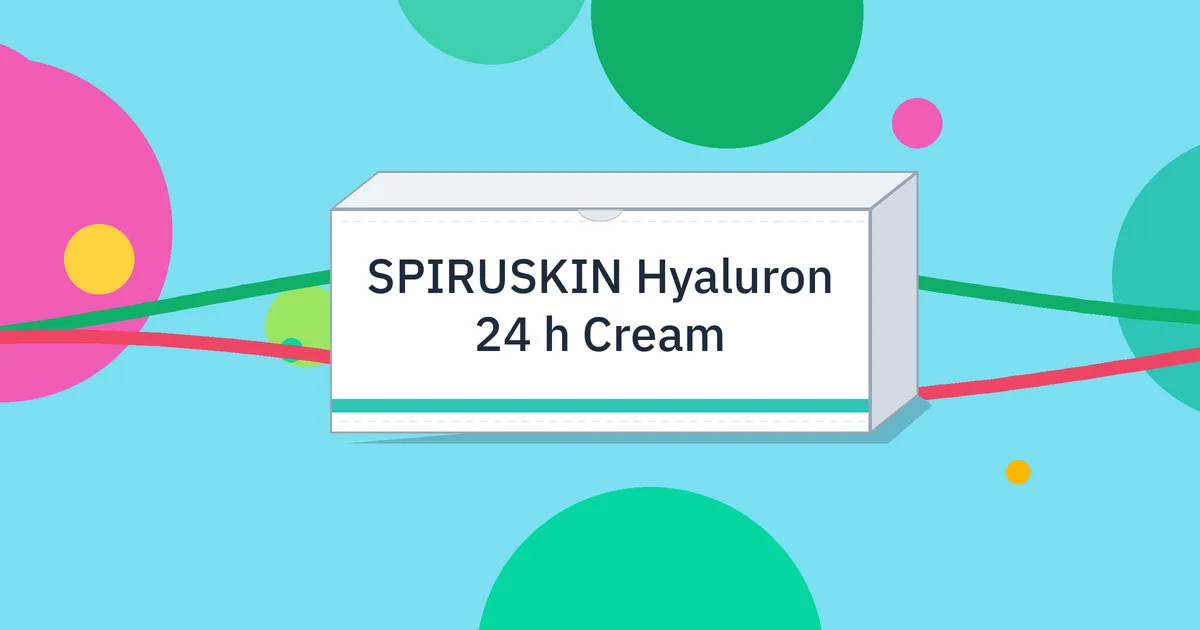Symbolbild: Packung mit der Aufschrift SPIRUSKIN Hyaluron 24 h Cream (PZN 16791357) – Verfügbarkeit und Bezug in Apotheken in Frankfurt am Main