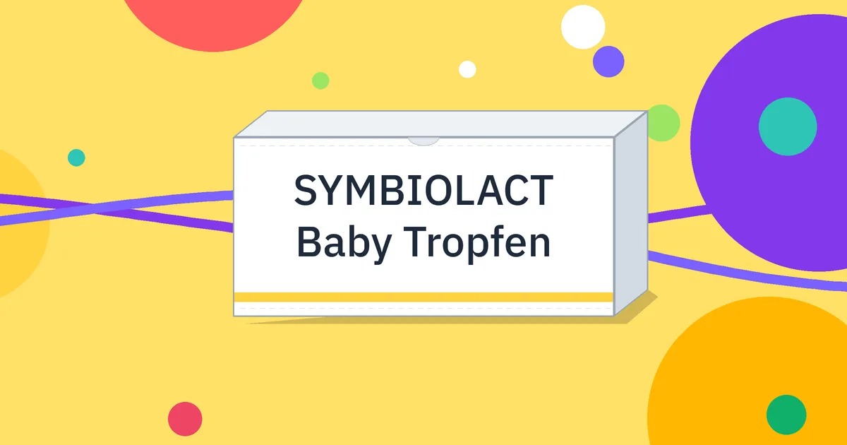 Symbolbild: Packung mit der Aufschrift SYMBIOLACT Baby Tropfen (PZN 19948888) – Verfügbarkeit und Bezug in Apotheken in Frankfurt am Main
