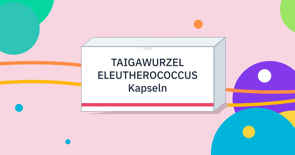 Symbolbild: Packung mit der Aufschrift TAIGAWURZEL ELEUTHEROCOCCUS Kapseln (PZN 18852560) – Verfügbarkeit und Bezug in Apotheken in Frankfurt am Main
