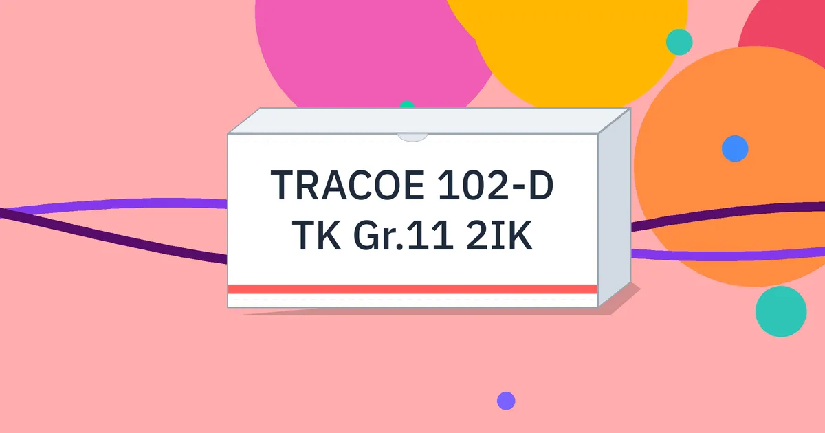 Symbolbild: Packung mit der Aufschrift TRACOE 102-D TK Gr.11 2IK (PZN 02722832) – Verfügbarkeit und Bezug in Apotheken in Frankfurt am Main