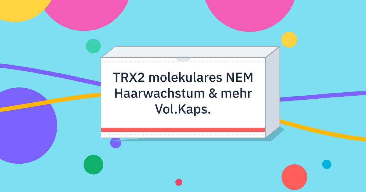 Symbolbild: Packung mit der Aufschrift TRX2 molekulares NEM Haarwachstum & mehr Vol.Kaps. (PZN 10743819) – Verfügbarkeit und Bezug in Apotheken in Frankfurt am Main