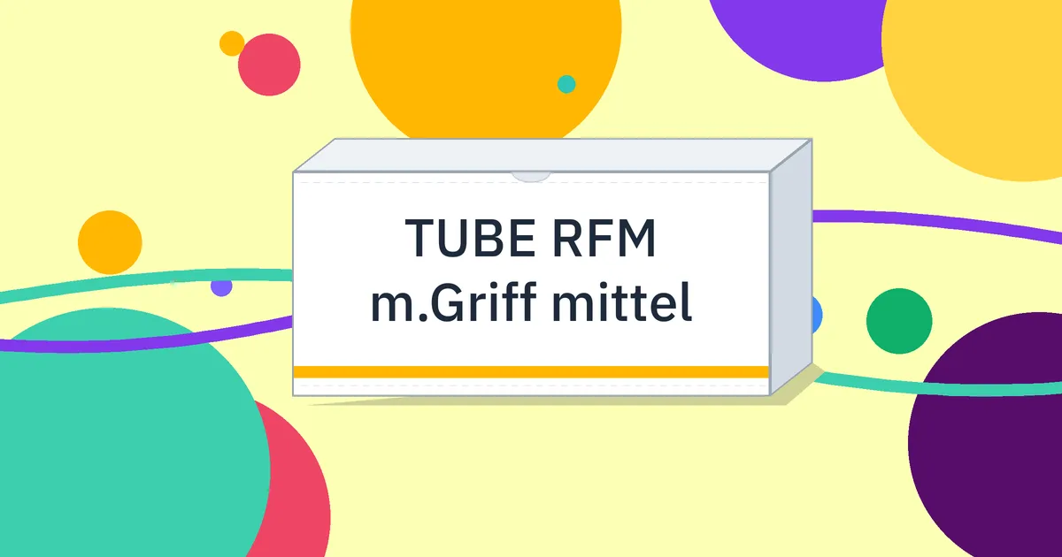 Symbolbild: Packung mit der Aufschrift TUBE RFM m.Griff mittel (PZN 01169468) – Verfügbarkeit und Bezug in Apotheken in Frankfurt am Main