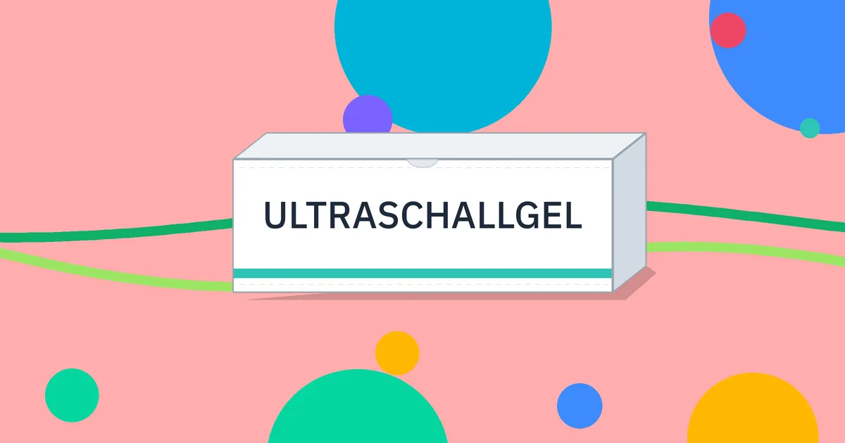 Symbolbild: Packung mit der Aufschrift ULTRASCHALLGEL (PZN 07484863) – Verfügbarkeit und Bezug in Apotheken in Frankfurt am Main