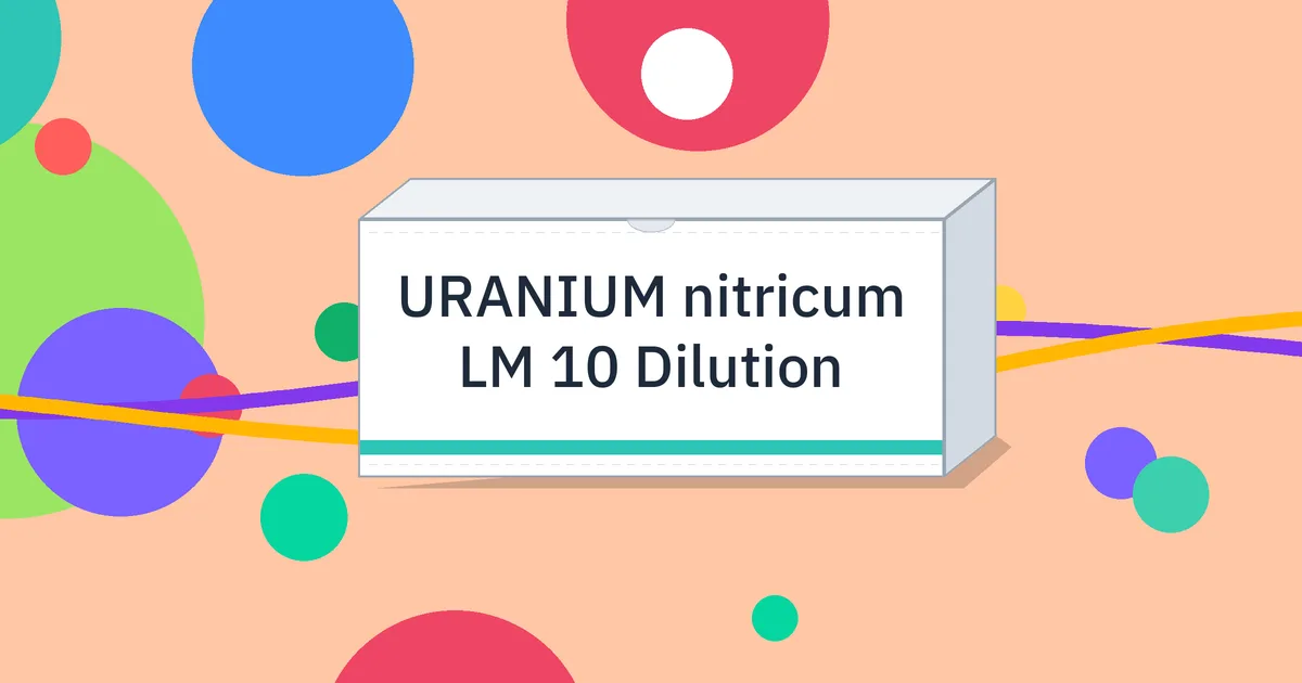 Symbolbild: Packung mit der Aufschrift URANIUM nitricum LM 10 Dilution (PZN 13256221) – Verfügbarkeit und Bezug in Apotheken in Frankfurt am Main