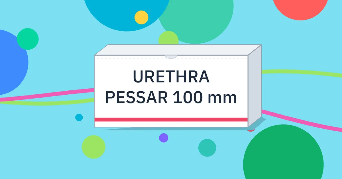 Symbolbild: Packung mit der Aufschrift URETHRA PESSAR 100 mm (PZN 07280066) – Verfügbarkeit und Bezug in Apotheken in Frankfurt am Main