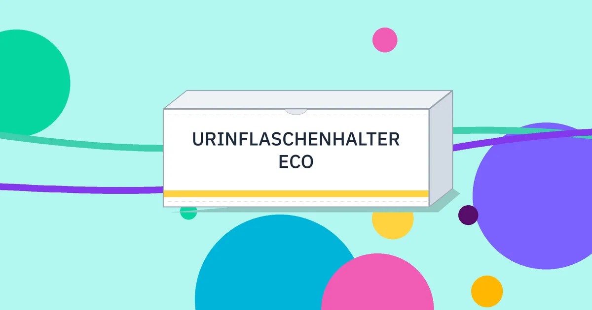 Symbolbild: Packung mit der Aufschrift URINFLASCHENHALTER ECO (PZN 09108615) – Verfügbarkeit und Bezug in Apotheken in Frankfurt am Main