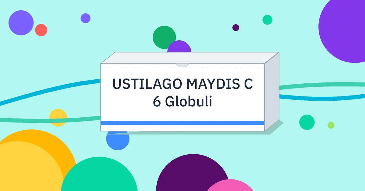 Symbolbild: Packung mit der Aufschrift USTILAGO MAYDIS C 6 Globuli (PZN 19718421) – Verfügbarkeit und Bezug in Apotheken in Frankfurt am Main