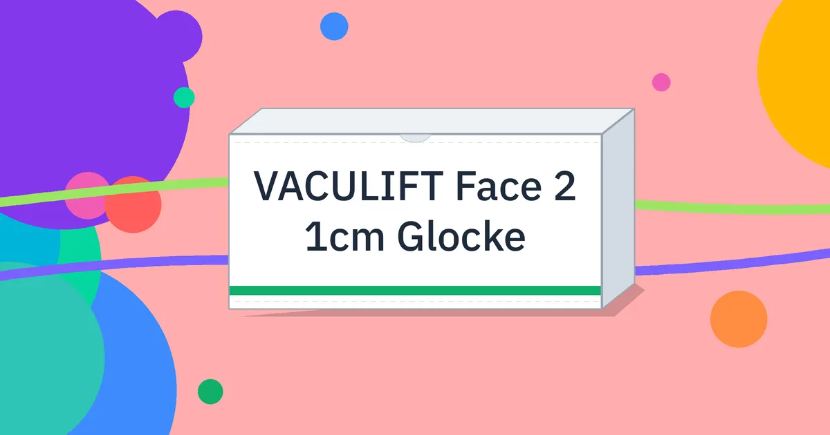 Symbolbild: Packung mit der Aufschrift VACULIFT Face 2 1cm Glocke (PZN 04251845) – Verfügbarkeit und Bezug in Apotheken in Frankfurt am Main