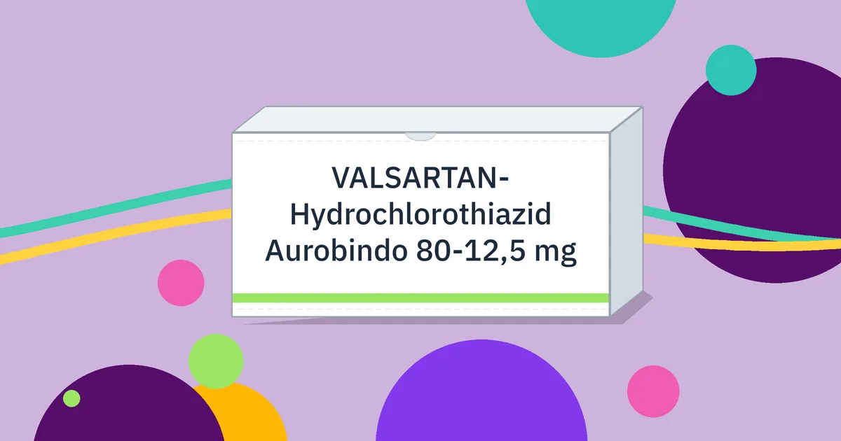 Symbolbild: Packung mit der Aufschrift VALSARTAN-Hydrochlorothiazid Aurobindo 80-12,5 mg (PZN 18429057) – Verfügbarkeit und Bezug in Apotheken in Frankfurt am Main