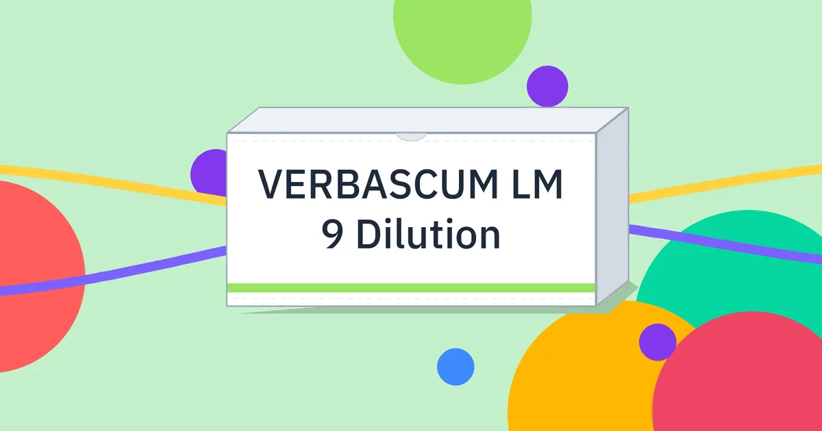 Symbolbild: Packung mit der Aufschrift VERBASCUM LM 9 Dilution (PZN 13266047) – Verfügbarkeit und Bezug in Apotheken in Frankfurt am Main