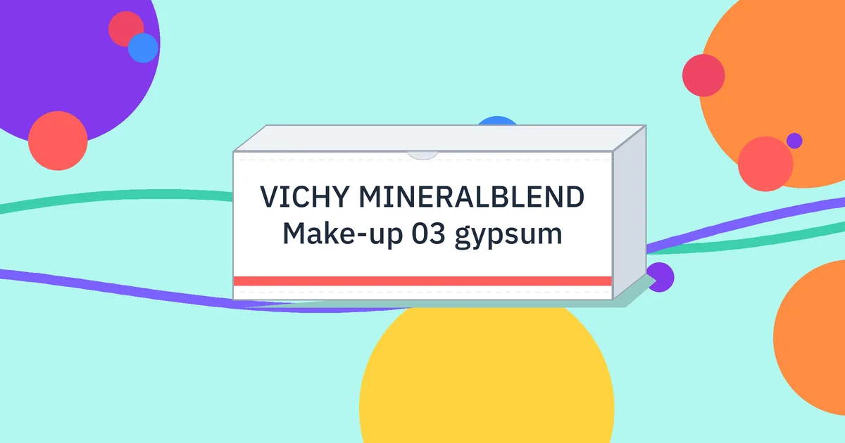 Symbolbild: Packung mit der Aufschrift VICHY MINERALBLEND Make-up 03 gypsum (PZN 15293433) – Verfügbarkeit und Bezug in Apotheken in Frankfurt am Main