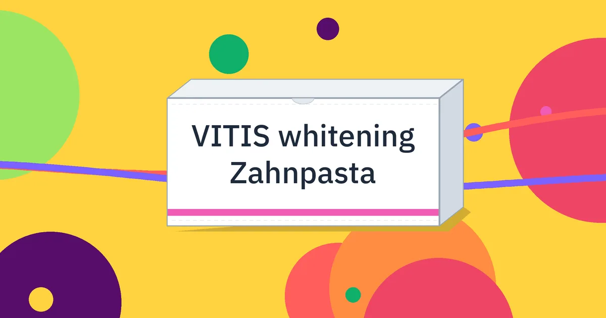 Symbolbild: Packung mit der Aufschrift VITIS whitening Zahnpasta (PZN 02816243) – Verfügbarkeit und Bezug in Apotheken in Frankfurt am Main