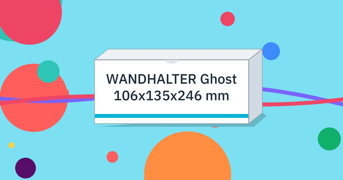 Symbolbild: Packung mit der Aufschrift WANDHALTER Ghost 106x135x246 mm (PZN 19402209) – Verfügbarkeit und Bezug in Apotheken in Frankfurt am Main