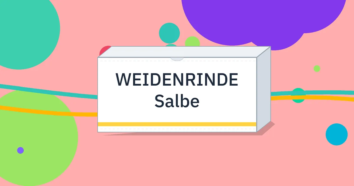 Symbolbild: Packung mit der Aufschrift WEIDENRINDE Salbe (PZN 18396754) – Verfügbarkeit und Bezug in Apotheken in Frankfurt am Main