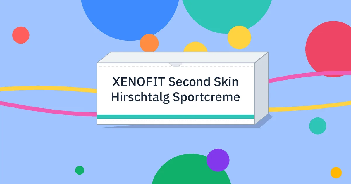 Symbolbild: Packung mit der Aufschrift XENOFIT Second Skin Hirschtalg Sportcreme (PZN 00453285) – Verfügbarkeit und Bezug in Apotheken in Frankfurt am Main