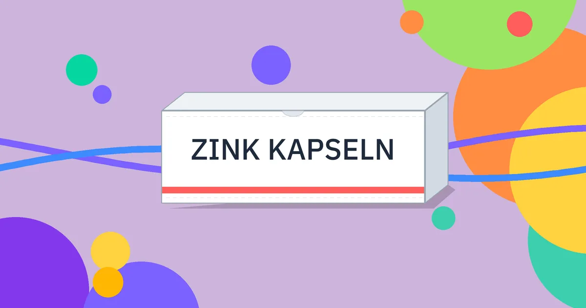 Symbolbild: Packung mit der Aufschrift ZINK KAPSELN (PZN 19198358) – Verfügbarkeit und Bezug in Apotheken in Frankfurt am Main