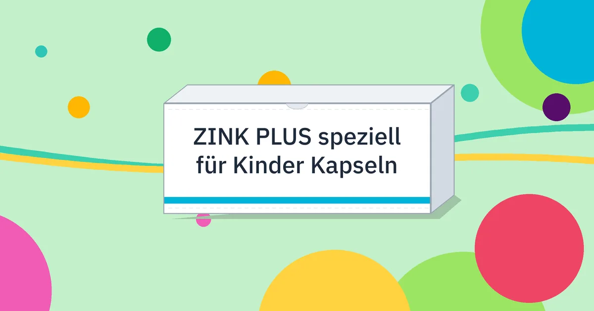 Symbolbild: Packung mit der Aufschrift ZINK PLUS speziell für Kinder Kapseln (PZN 15738510) – Verfügbarkeit und Bezug in Apotheken in Frankfurt am Main