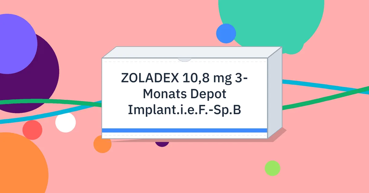 Symbolbild: Packung mit der Aufschrift ZOLADEX 10,8 mg 3-Monats Depot Implant.i.e.F.-Sp.B (PZN 00170481) – Verfügbarkeit und Bezug in Apotheken in Frankfurt am Main