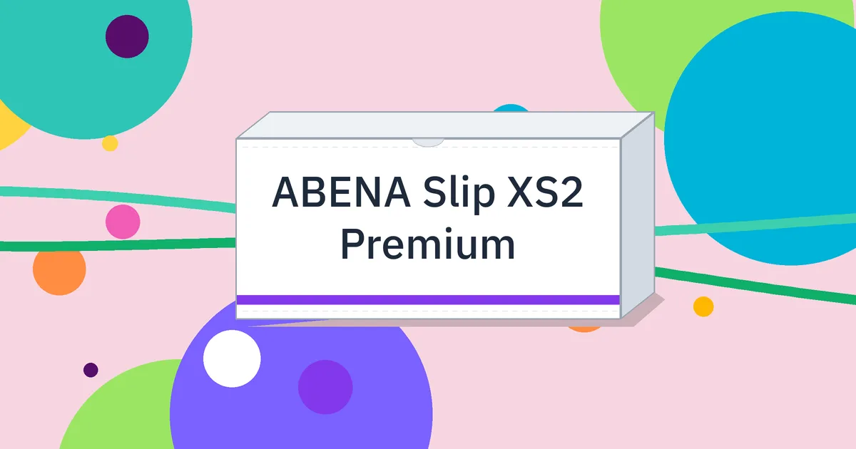 Symbolbild: Packung mit der Aufschrift ABENA Slip XS2 Premium (PZN 10219219) – Verfügbarkeit und Bezug in Apotheken in Frankfurt am Main