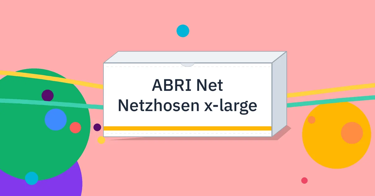 Symbolbild: Packung mit der Aufschrift ABRI Net Netzhosen x-large (PZN 00753751) – Verfügbarkeit und Bezug in Apotheken in Frankfurt am Main