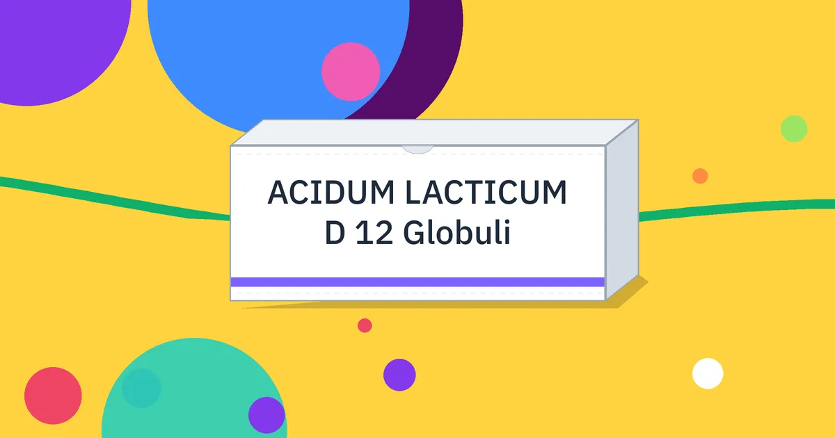 Symbolbild: Packung mit der Aufschrift ACIDUM LACTICUM D 12 Globuli (PZN 04776068) – Verfügbarkeit und Bezug in Apotheken in Frankfurt am Main