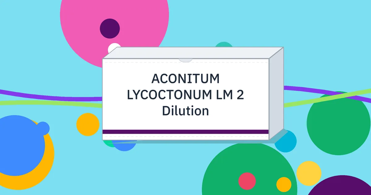Symbolbild: Packung mit der Aufschrift ACONITUM LYCOCTONUM LM 2 Dilution (PZN 13291312) – Verfügbarkeit und Bezug in Apotheken in Frankfurt am Main