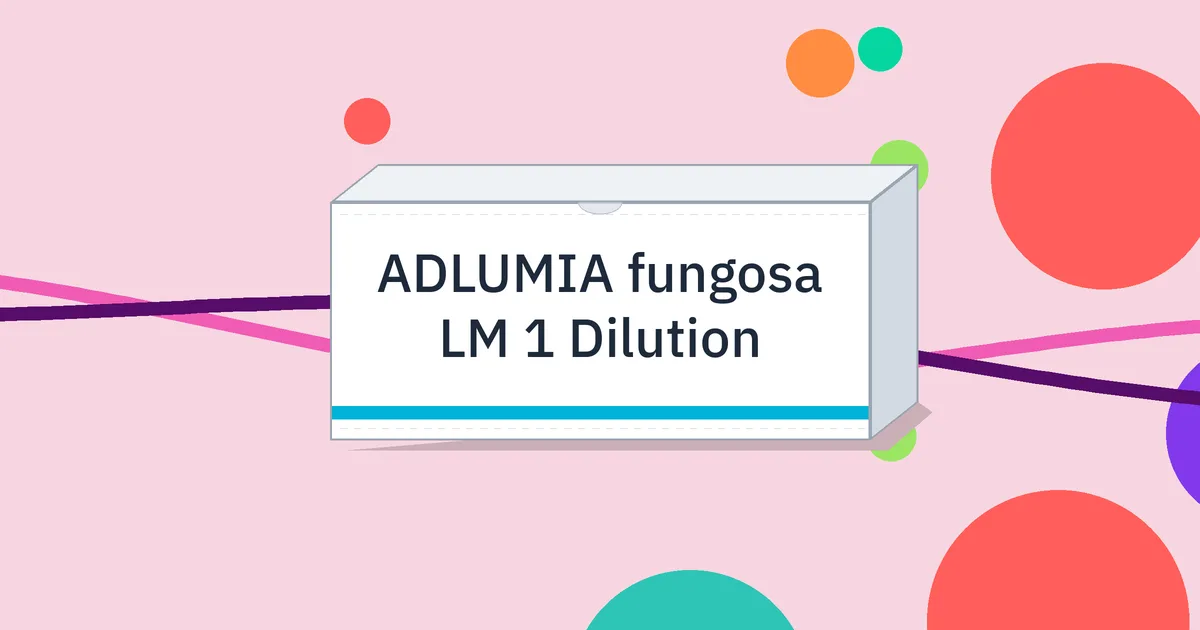 Symbolbild: Packung mit der Aufschrift ADLUMIA fungosa LM 1 Dilution (PZN 13296137) – Verfügbarkeit und Bezug in Apotheken in Frankfurt am Main